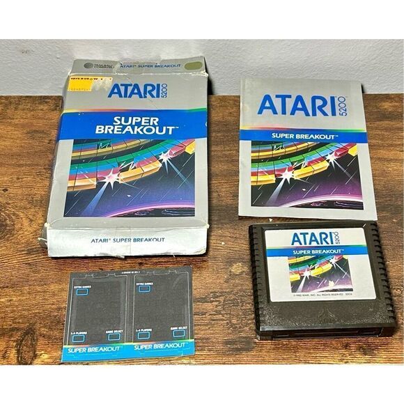 atari | Video Games & Consoles | Super Breakout Atari 520 982 With Box Manual Insertsand ...